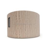 China Customized Color Galvanized Steel Square Tubes Main Structure Prefabricated Wooden Round House Garden Hotel Wooden House for sale