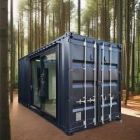 China Galvanized Steel Square Tubes Modified Prefabricated Shipping Container House for Forest Vacation Cabin Office or Villa for sale