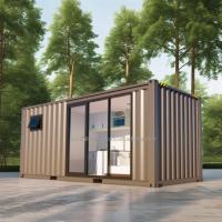 China Galvanized Steel Square Tubes Modified Prefabricated Shipping Container House for Forest Vacation Cabin Office or Villa for sale