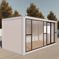China Galvanized Steel Bending 20ft Prefabricated Modular Steel Housing Eco-Friendly Container Homes for Outdoor Living Store for sale