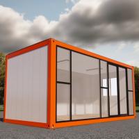 China Galvanized Steel Bending 20ft Prefabricated Modular Steel Housing Eco-Friendly Container Homes for Outdoor Living Store for sale