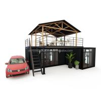 China Log Design Green House Container with Intelligent Modular Prefabricated Tiny House and Alluminum Alloy Window Material for sale