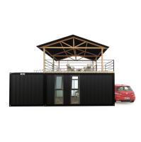 China Log Design Green House Container with Intelligent Modular Prefabricated Tiny House and Alluminum Alloy Window Material for sale