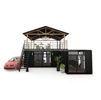 China Log Design Green House Container with Intelligent Modular Prefabricated Tiny House and Alluminum Alloy Window Material for sale