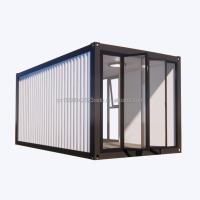 China Galvanized Steel Bending 20ft Prefabricated Modular Steel Housing Eco-Friendly Container Homes for Outdoor Living Store for sale