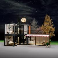China Galvanized Steel Square Tubes Main Structure Container Houses for Luxury Prefabricated Two-Bedroom Flat Pack Shipping for sale