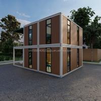China Mini Homes Tiny Houses Container Houses for Office Showroom and Restaurant in Pakistan Sandwich Panel 20ft Prefab Homes for sale