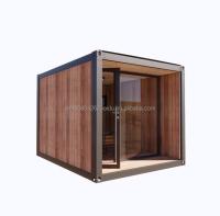 China 10ft Wooden Plastic Garden House Container Mobile Wooden Activity Room Mini Office Customized Color Wooden Office for sale