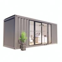 China Hotel 20ft Modular Prefabricated Container House with Big One-Sided Glass Sunroom and Aluminum Alloy Windows for sale