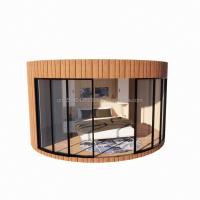 China Modern Design Light Luxury Large Capacity Modular Round Tiny House Assembled with Light Steel and Sandwich Panel Material for sale