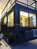 China Modern Design Customized Color Steel Fabricated Fast Install Prefab Modular Homes on Wheels for Mobile Camping Trailer for sale