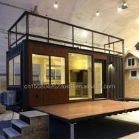 China Modern Design Customized Color Steel Fabricated Fast Install Prefab Modular Homes on Wheels for Mobile Camping Trailer for sale