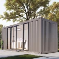 China 50/75/100mm Wave Sandwich Panel Wall Modern 20ft 40ft Steel Container Houses Flat Pack Prefabricated House for Office for sale