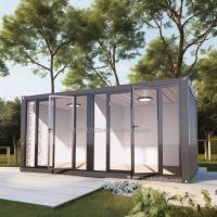 China 50/75/100mm Wave Sandwich Panel Wall Modern 20ft 40ft Steel Container Houses Flat Pack Prefabricated House for Office for sale