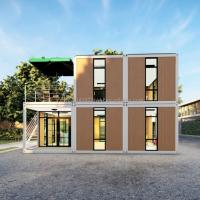 China 20ft/40ft Easy Move Prefabricated Flat Pack Container Wall 50/75/100mm Wave Sandwich Panel Portable Storage for Shop for sale
