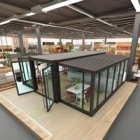 China Fast Food Shop or Modern Office Expandable 20ft Container House with Customized Color and Aluminum Alloy Windows for sale