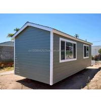 China Outdoor Prefab Triangular Roof Steel Sandwich Panel House with Galvanized Steel Square Tubes Main Structure for sale