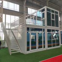China Galvanized Steel Square Tubes Main Structure Customized Color 20ft Container House Prefabricated Temporary Office/Shop/Villa for sale