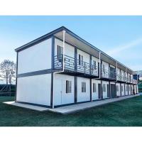 China Galvanized Steel Square Tubes Main Structure Customized Color 20ft Container House Prefabricated Temporary Office/Shop/Villa for sale