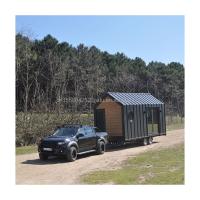 China Modern Design Tiny House on Wheels Steel Material Outdoor Camping Garden Building Kit with 50/75/100mm Wave Sandwich Panel for sale