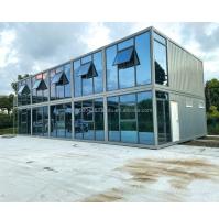 China Galvanized Steel Square Tubes Main Structure Customized Color 20ft Container House Prefabricated Temporary Office/Shop/Villa for sale