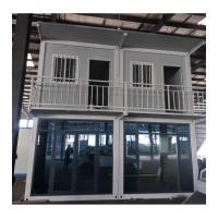 China Galvanized Steel Square Tubes Main Structure Customized Color 20ft Container House Prefabricated Temporary Office/Shop/Villa for sale