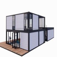 China Wall 50/75/100mm Wave Sandwich Panel Customizable 20ft Container House Combination Three Bedrooms Four Bedroom Prefab with Carport Living Apart for sale