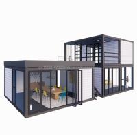China Wall 50/75/100mm Wave Sandwich Panel Customizable 20ft Container House Combination Three Bedrooms Four Bedroom Prefab with Carport Living Apart for sale