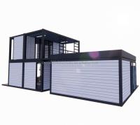 China Wall 50/75/100mm Wave Sandwich Panel Customizable 20ft Container House Combination Three Bedrooms Four Bedroom Prefab with Carport Living Apart for sale