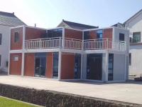 China Quick Build Container Material Homes for Resort Vacations and Farmhouses Three Bedrooms Wall 50/75/100mm Wave Sandwich Panel for sale