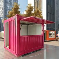 China 10FT Mini Pop-up Container House for Coffee Shop Bar Fast-Food Restaurant Convenience Store Kiosk or Booth Window material for sale