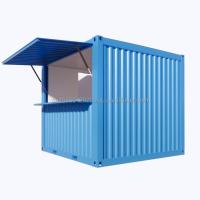 China 10FT Mini Pop-up Container House for Coffee Shop Bar Fast-Food Restaurant Convenience Store Kiosk or Booth Window material for sale