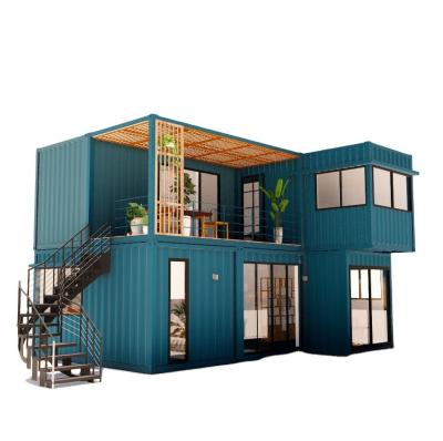 China Customized Color 20ft Flat Pack Living Steel Frame Modular Home Prefab Sandwich Panel Shipping 3 Bedroom Container House for sale