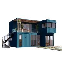 China Customized Color 20ft Flat Pack Living Steel Frame Modular Home Prefab Sandwich Panel Shipping 3 Bedroom Container House for sale