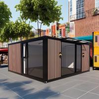 China 20ft or 40ft Eco-Friendly Container Made of Steel and Sandwich Panel for Clothing Store Restaurant Hotel for sale