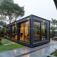 China Wall 50mm Wave Sandwich Panel Hotel Pop-up Container Coffee Restaurant Bar Cafe Kiosk Booth with Steel Prefabricated House for sale