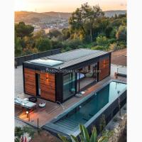 China Customizable Double-Story Container House for Seaside Vacation Fireproof Prefabricated Forest Villa Resort Sizes 20ft 40ft for sale