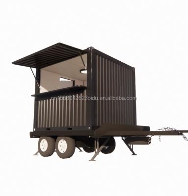 China Folding Container 10ft Pop-up Mobile Home Trailer for Modern Tiny Custom Prefab Bar Camping House on Wheels Trailer for sale