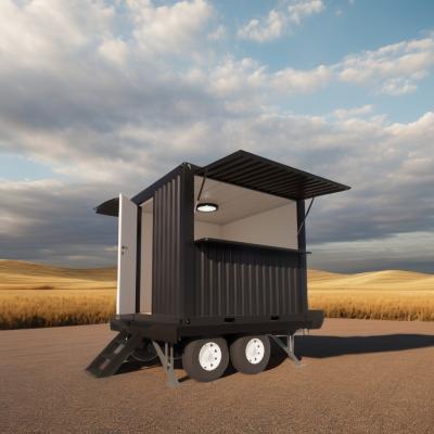 China Alluminum Alloy Window Prefab Tiny Modular Homes On Wheels Trailer With Stairs For USA Galvanized Steel Bending 180g for sale
