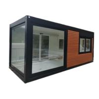 China Prefabricated Modular Container Wooden Houses Container Flat Packaging Removable Luxury House 20ft Coffee Shop Modern for sale