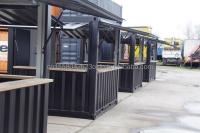China Aluminum Alloy Windows Mini Pop-up Shop Container Coffee Shop Bar Fast-food Restaurant Convenience Store Kiosk Booth 10ft for sale
