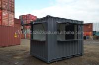 China Aluminum Alloy Windows Mini Pop-up Shop Container Coffee Shop Bar Fast-food Restaurant Convenience Store Kiosk Booth 10ft for sale