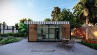 China Prefabricated Modular Container Wooden Houses Container Flat Packaging Removable Luxury House 20ft Coffee Shop Modern for sale