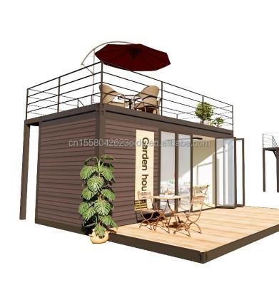 China Galvanized Steel Bending 180g 20ft Extendable Container House Flat Pack Steel Frame Modular Home Prefab Sandwich Panel for sale