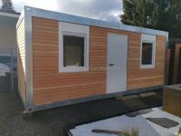 China Wall 75mm Garden Working House Barbecue Bar 20ft Flat Packaging Container Mobile House for Family Modern Design Style for sale