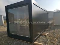 China Wall 75mm Garden Working House Barbecue Bar 20ft Flat Packaging Container Mobile House for Family Modern Design Style for sale