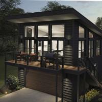 China 20ft/40ft Wall 50/75/100mm Wave Sandwich Panel Container House with Full Bathroom and Extendable Design for sale