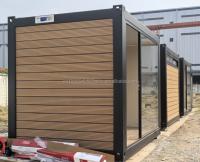 China Main Structure Galvanized Steel Square Tubes 10ft 20ft Prefabricated Container Wooden House for Office Assembly House for sale