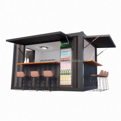 China Modified Shipping Container 10ft EU Mini Pop-up Shop for Outdoor Fast-Food Restaurant Coffee Bar Convenience Store for sale
