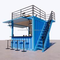 China Modified Shipping Container 10ft EU Mini Pop-up Shop for Outdoor Fast-Food Restaurant Coffee Bar Convenience Store for sale